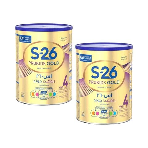 Nestle Wyeth Nutrition S-26 Prokids Gold Stage 4 Premium Milk Powder 900g Pack of 2 price in UAE ...