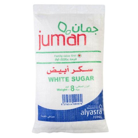Juman White Sugar 8Kg price in Kuwait | Carrefour Kuwait | supermarket ...