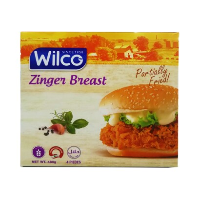 Buy Wilco Chicken Chrispy Zinger Breast 500GR Online - Shop Frozen Food ...