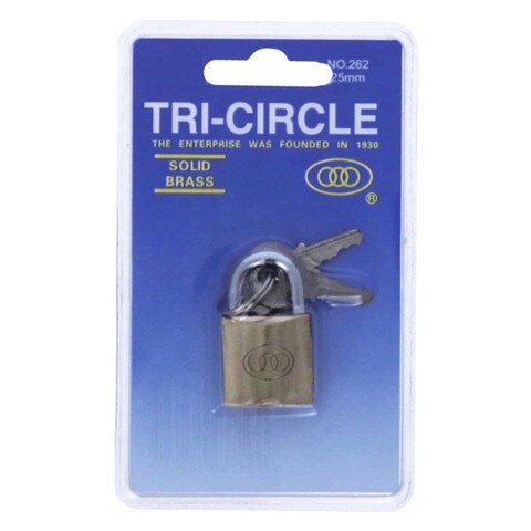 Buy Tri Circle Padlock Brass 25mm Online - Carrefour Kenya