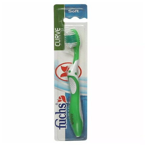 Fuchs Curve Soft Toothbrush - Green/White price in Egypt | Carrefour ...