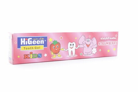 HIGEEN KIDS TOOTH GEL STRAWBERRY FLAVOR 60G price in Kuwait | Carrefour ...