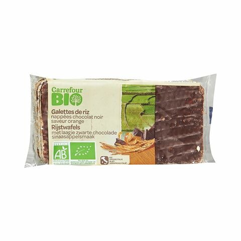 Carrefour Bio Orange Dark Chocolate Topped Rice Cake 90g price in UAE ...