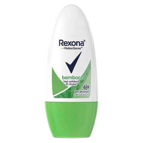 Rexona MotionSense Anti-Perspirant Bamboo Roll-On Deodorant Green 50ml ...
