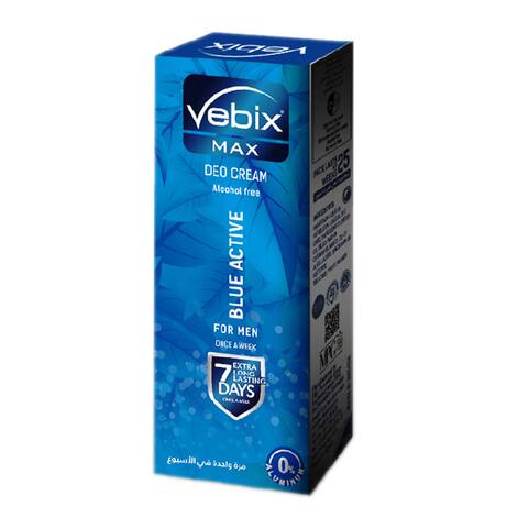 Vebix Men Cream Deodorant, Blue Active - 25 ml price in Egypt ...