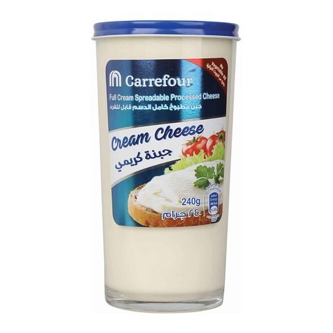 Carrefour Full Cream Spreadable Processed Cream Cheese - 240 gm price ...