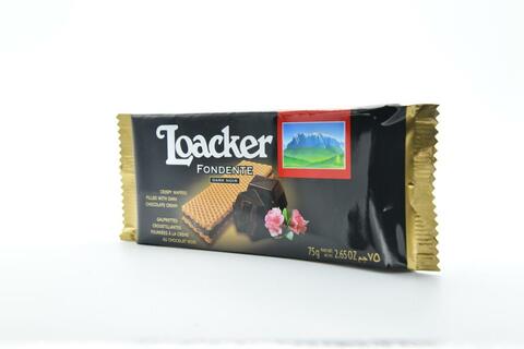 LOACKER FONDENTE CRISPY WAFERS FILLED WITH DARK CHOCOLATE CREAM 75G ...
