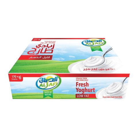 Alsafi Fresh Yoghurt Low Fat 170g 6 Pieces price in Saudi Arabia ...