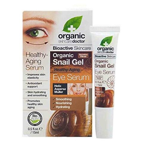 Dr. Organic Bioactive Skincare Snail Gel Anti-Aging Eye Serum Clear ...