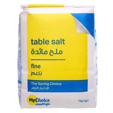 Mychoice Fine Table Salt 1Kg price in Kuwait | Carrefour Kuwait ...