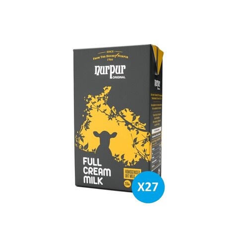 Nurpur Original Full Cream UHT Milk 250 ml (Pack of 27)