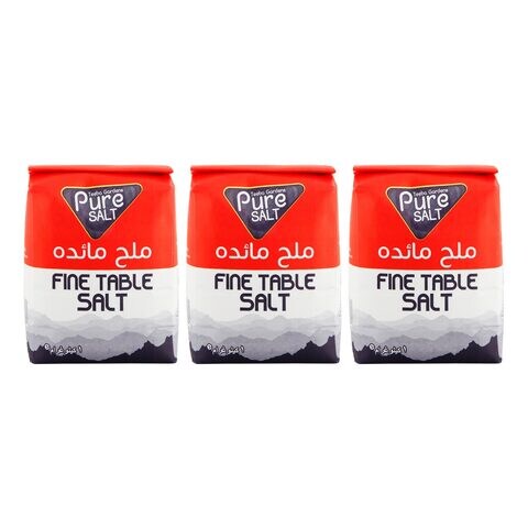 Teeba Gardens Pure Fine Table Salt 1kg Pack of 3 price in UAE ...
