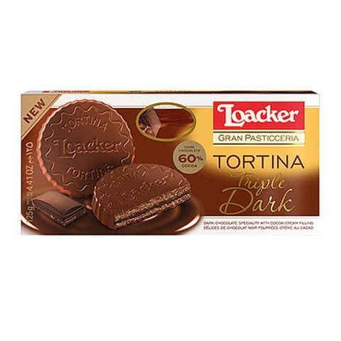 Loacker Tortina Wafer Triple Chocolate 125g price in Saudi Arabia ...