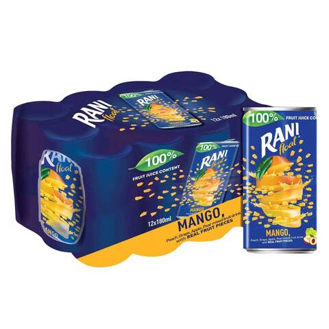 Rani Float Mango Juice 180ml Pack of 12 price in UAE | Carrefour UAE ...