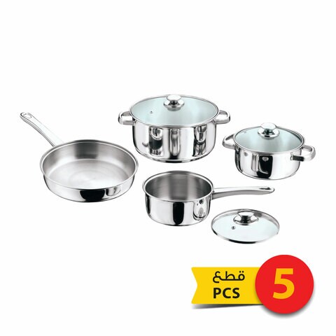 Vinod Stainless Steel Cookware set 5 pieces price in Saudi Arabia ...