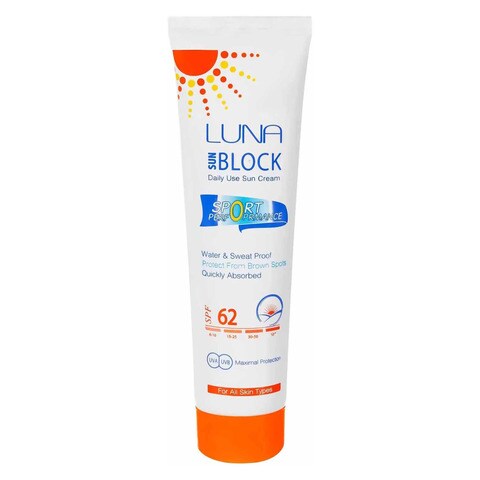 سعر كريم واقي من الشمس لونا - SPF62 - 130مل فى مصر | كارفور مصر | سوبر ...