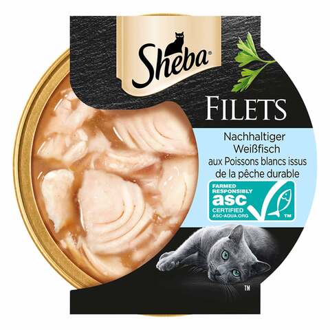 Sheba Shell Fillets Whitefish Tuna Cat Food 60g price in Kuwait ...