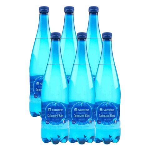 Carrefour Low Sodium Carbonated Sparkling Water 1L x Pack of 6 price in Kuwait | Carrefour ...