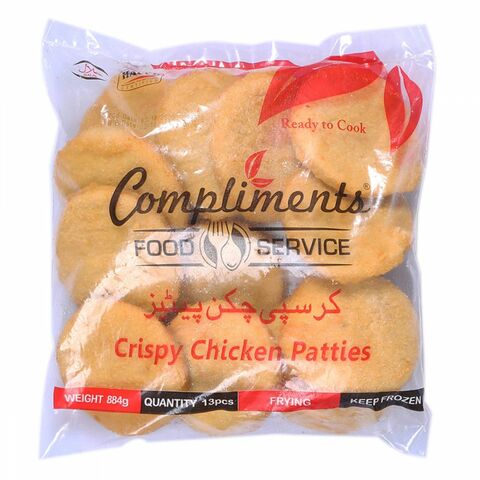 Buy Compliments Crispy Chicken Burger Patties 884 gr Online | Carrefour ...