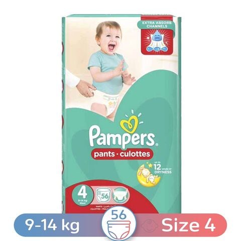 Pampers Pants Diapers 4 Maxi, 9-14 Kg - 56 Diapers price in Egypt ...