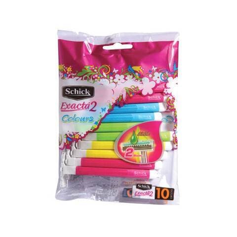 Schick Exacta 2 Sensitive Razor Pink 10 count price in Kuwait ...