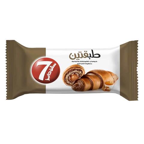 7Days Chocolate Caramel Croissant 90g price in Kuwait | Carrefour ...