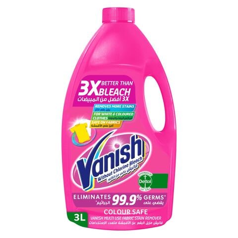 Buy Vanish Multi Use Fabric Liquid Stain Remover Pink 3L Online - Shop ...