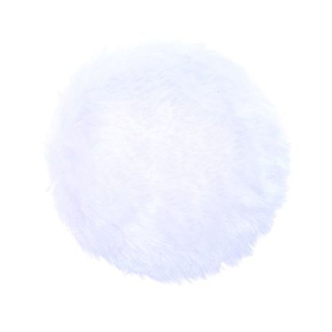 Anleolife White Large Fluffy Puffs For Body Powder Washable Face 3 Inch ...