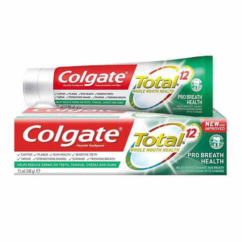 Colgate total pro breath health toothpaste 75 ml price in Saudi Arabia ...