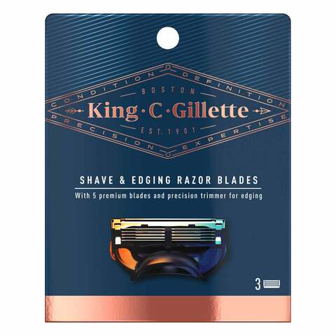 King C. Gillette Shave And Edging Razor Blade 3 Pieces price in Kuwait ...