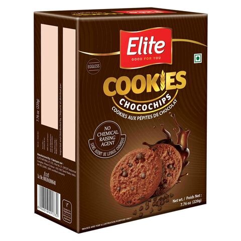 Elite Chocolate Cookies 220g price in Saudi Arabia | Carrefour Saudi ...