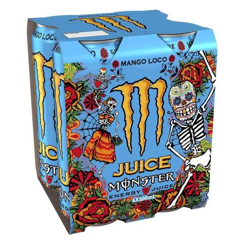 Buy Monster Mucho Loco Energy Drink 500ml x Pack of 4 Online ...