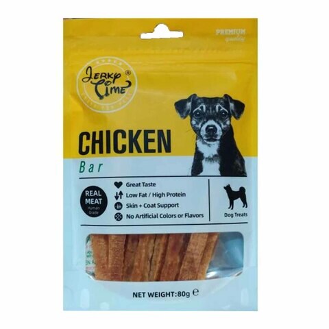 Buy Jerky Time Chicken Bar Dog Food 80g Online - Carrefour Kenya