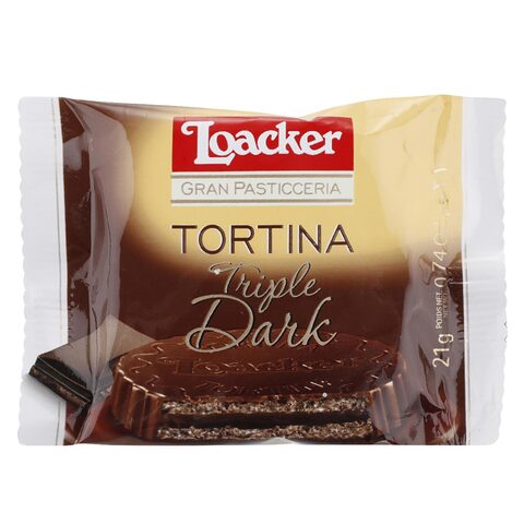 Loacker Tortina Triple Dark Chocolate 21g price in Kuwait | Carrefour ...