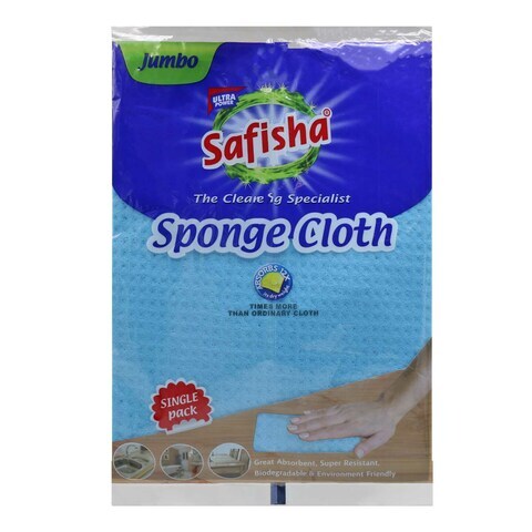 SAFISHA SPONGE JUMBO CLOTH BLUE X1