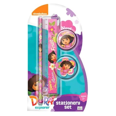 Nickelodeon Dora The Explorer Stationery Set 4 count price in UAE ...