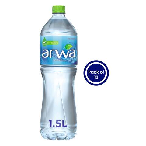 Arwa Mineral Drinking Water 1.5L x Pack of 12 price in Kuwait | Carrefour Kuwait | supermarket ...