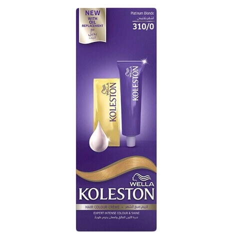 Wella Koleston Intense Hair Color Cream 310/0 Platinum Blonde price in Kuwait | Carrefour Kuwait ...