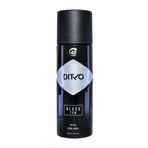 Ditto Black Tom Body Spray For Men - 200ml Online | Carrefour Egypt
