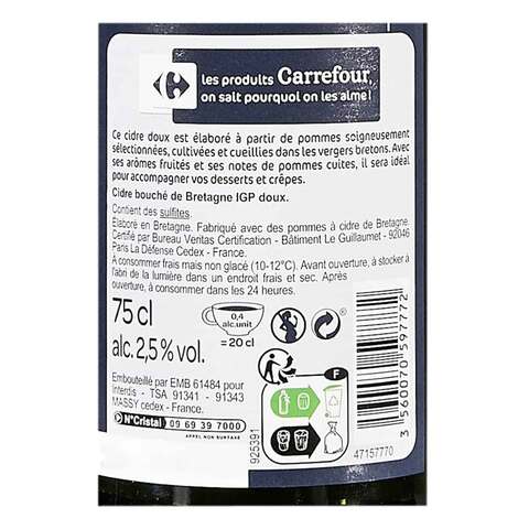 Buy Crf Soft Cider 750Ml Online - Carrefour Kenya