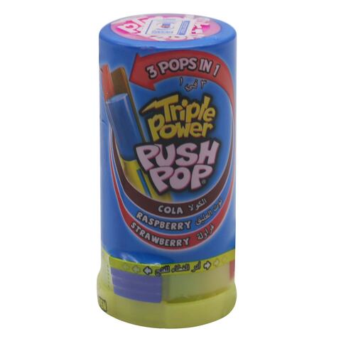 Buy Bazooka Triple Power Push Pop Cola Raspberry And Strawberry Candy ...
