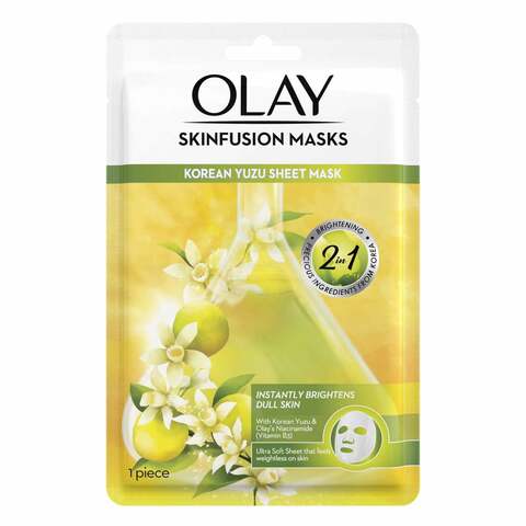 OLAY KOREAN SHEET FCE MASK YUZU 24G price in Kuwait | Carrefour Kuwait ...