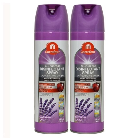 Carrefour All-Purpose Lavender Disinfectant Spray 450ml Pack of 2 price ...