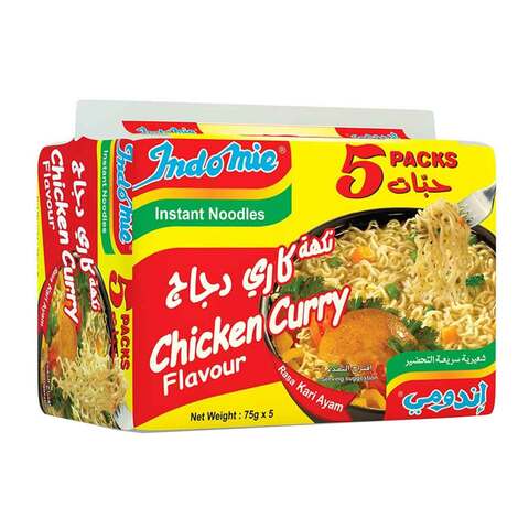 Indomie Instant Noodles Chicken Curry Flavor 75gx5 Online | Carrefour KSA