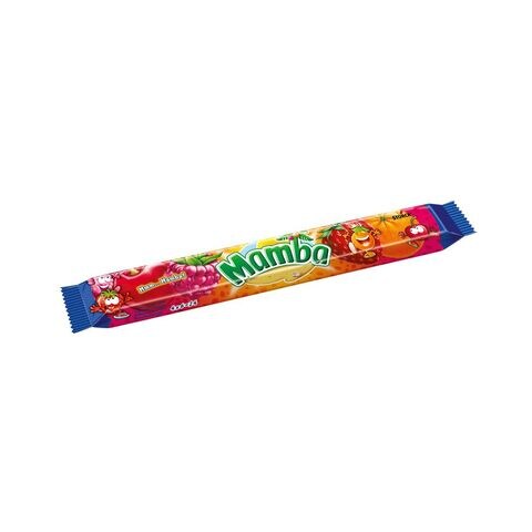 Mamba Strawberry Raspberry Orange And Cola Flavoured Chewy Candies 106g ...