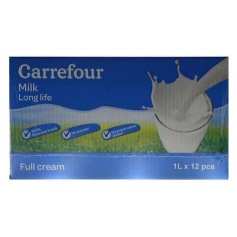 Carrefour UHT Full Fat Milk 1L Pack of 12 price in UAE | Carrefour UAE ...