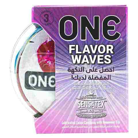 One Flavour Waves Sensatex Condoms Purple 3 PCS price in UAE ...