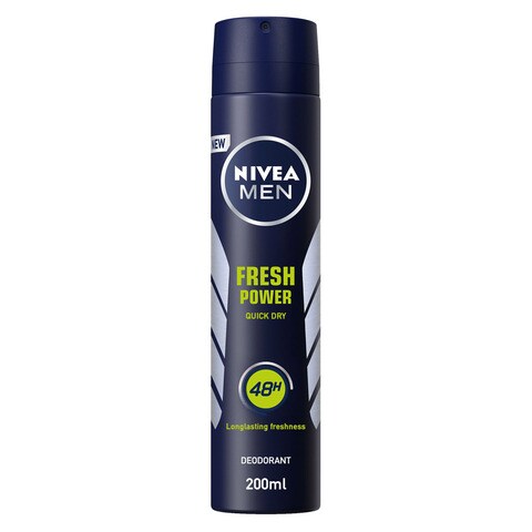 NIVEA MEN Antiperspirant Spray for Men Fresh Power Fresh Scent 200ml ...