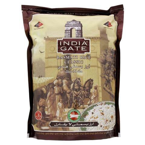 India Gate Classic Basmati Rice 2kg price in Kuwait | Carrefour Kuwait ...