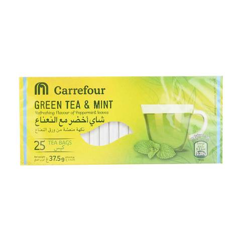 Carrefour Green Tea Mint 25 Tea Bags price in UAE | Carrefour UAE ...